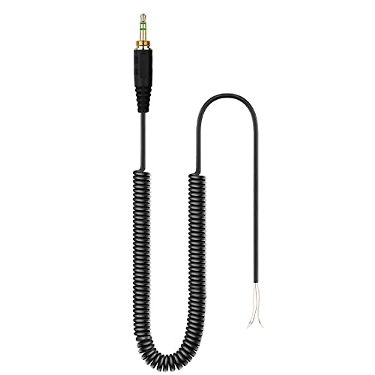 BUTIAO MDR7506 Cable, Replacement OFC Stereo Audio Spring Coiled Aux Cable with 6.35mm Adapter Extension Cord for Sony MDR-7506 MDR-7509 MDR-V6 MDR-V600 MDR-V700 MDR-V900 Headphones