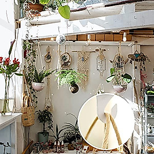 OALEN 20 Drop Ceiling Hooks for Classrooms & Offices, White Heavy Duty Ceiling Hooks for Hanging Plants & Decorations, Metal T-Bar Hooks for Suspended Drop Ceiling Tiles…