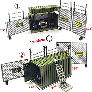 ZHX WW2 Army Military Guns Weapons and Armor Toy Thunder Containers Command Operations Building Block Toy Battle Sets for Kids