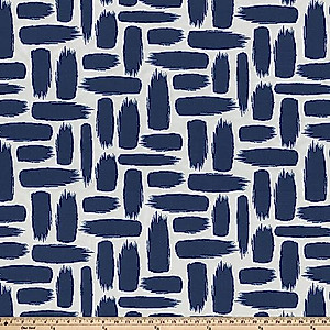 Pillow Perfect Outdoor/Indoor Baja Nautical Navy Tufted Seat Cushions (Round Back), 2 Count (Pack of 1), Blue