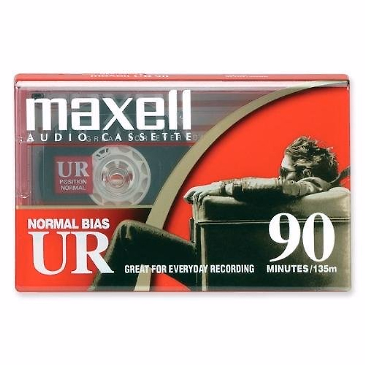 Maxell Normal Bias Audio Cassette, 90 Minute (UR90)