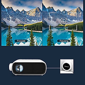 CXDTBH New YG280 LED Mini Projector 480*272 Pixels with /Audio Interface Portable Projection Home Media Player ( Color : White-Dinosaur Doodle4 )
