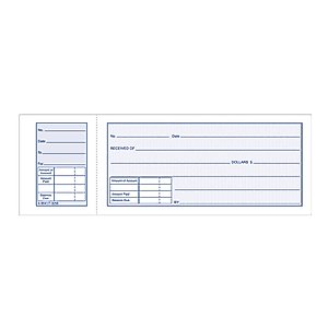 Adams Money Receipt Book With Stub, 5 15/16in. x 2 3/4in., Pack Of 5
