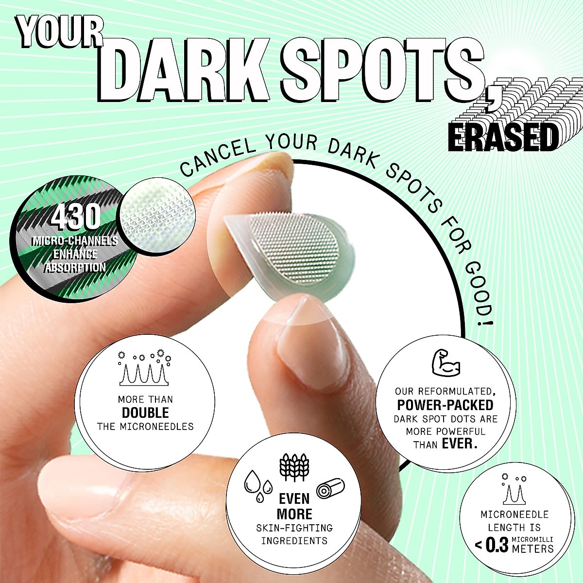 Peace Out Skincare Dark Spots. Dissolving Microstructure Dots to Reduce the Appearance of Dark Spots & Hyperpigmentation, Niacinamide Helps Reveal Clear, Even Skin (12 dots)