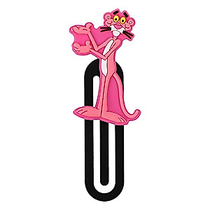 Pink Pan_Ther Bookmarks for Kids 3D Non-Slip Anime Cartoon Bookmark Page Holder Unique Gift Idea Anime PVC Book Marker Reading Accessories for 100th Day of School Gift,Book Lovers,Students,Christmas