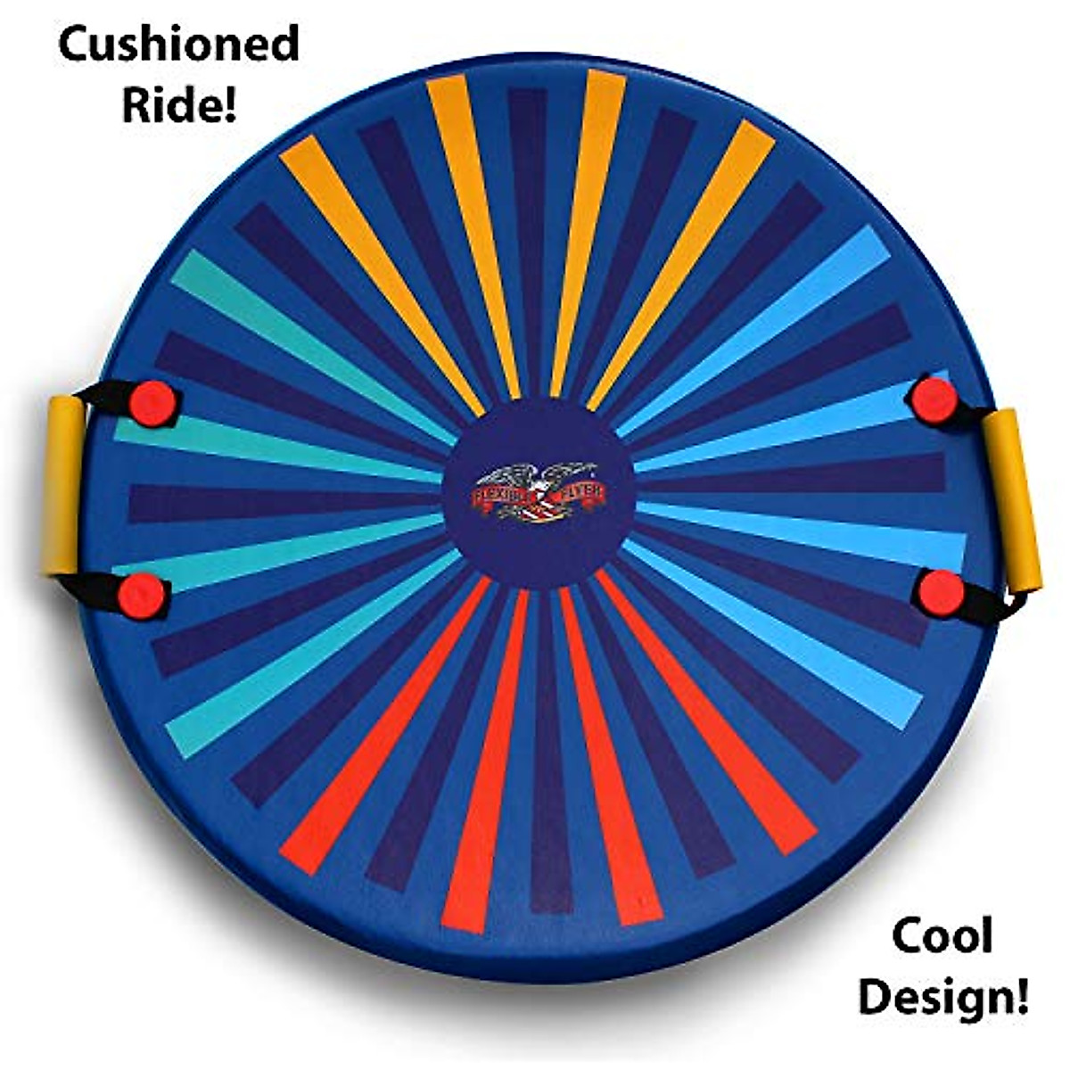 Flexible Flyer F26 Foam Snow Saucer Sled. Round SNO Disc Slider, 26"