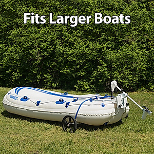 Sea Eagle EZ Cart - Chart Wheel System for Boats and Kayaks (Wide EZ Cart)