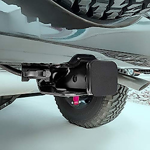 Miady Jeep Receiver Hitch Kit: 2 inch Receiver Hitch & Wiring Harness & Hitch Cover for 2007-2018 Wrangler JK 2 Door & 4 Door (Exclude JL Models)