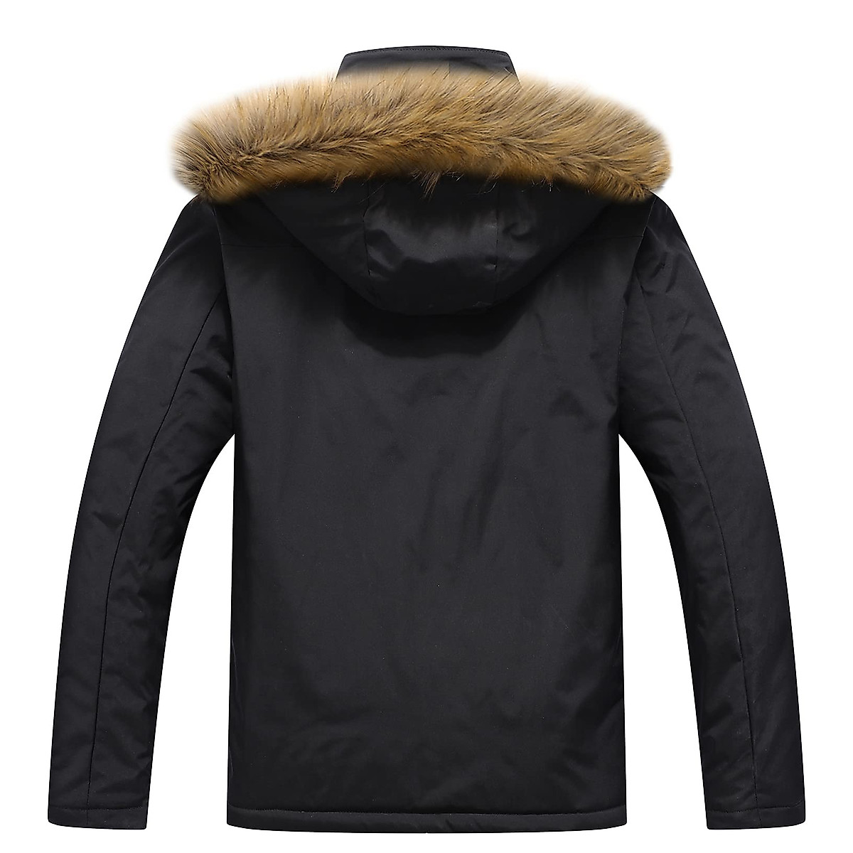 MOERDENG Men's Winter Snow Coat Warm Ski Jacket Waterproof Hooded Work Outerwear