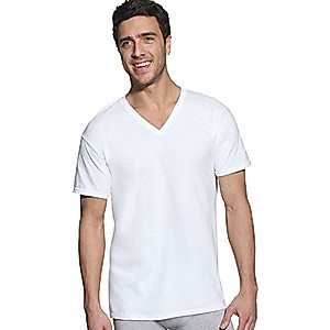 Hanes Ultimate mens Tagless Ultra Soft V-neck Tee - Multiple Packs Available athletic t shirts, Assorted 5 Pack, XX-Large US