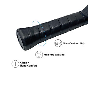 GRANDCOW Beach Tennis Paddle Racket Carbon Fiber with EVA Memory Foam Core Tennis Padel (2Pcs Black)