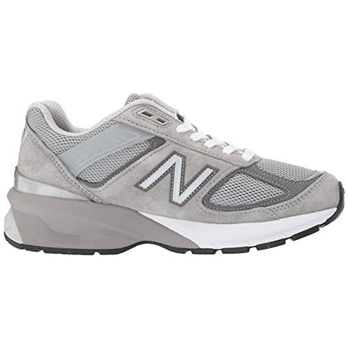 New Balance Women's Made in US 990 V5 Sneaker, Grey/Castlerock, 10.5 Wide