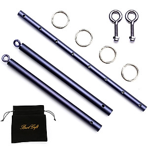 EXREIZST Expandable Purple Blue Spreader Bar Set Adjustable Bar Training Tools Set