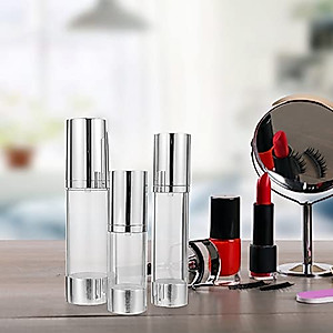 3pcs Vacuum Lotion Bottle Travel Size Bottles for Toiletries Travel Liquid Bottles Small Containers Cosmetic Jars Lotion Container Travel Jars Travel Cosmetic Containers