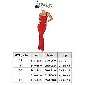 REORIA Women's Sexy Casual Lounge Slip Long Dress Elegant Wedding Guest Sleeveless Backless Ribbed Bodycon Maxi Dresses Khaki X-Large
