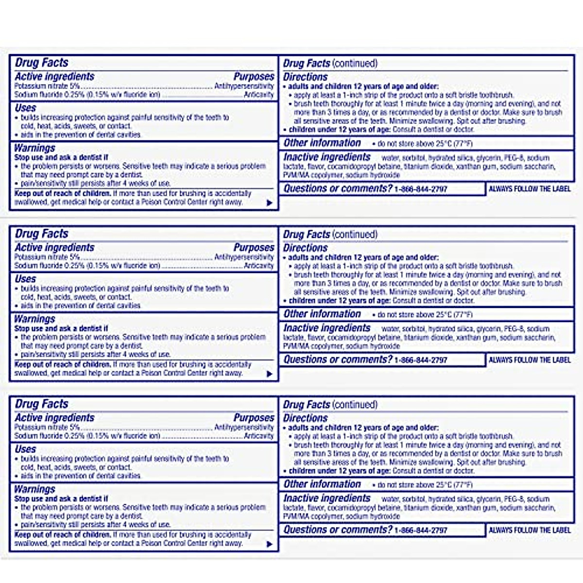Sensodyne Pronamel Intensive Enamel Repair Toothpaste for Sensitive Teeth, to Reharden and Strengthen Enamel, Extra Fresh - 3.4 Ounces (Pack of 3)