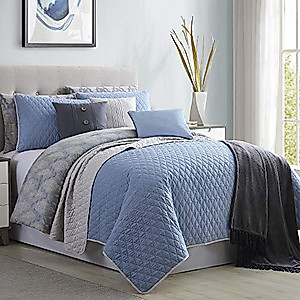 Modern Threads Radiance 10-Piece Comforter and Quilted Coverleted Coverlet Set King/California King