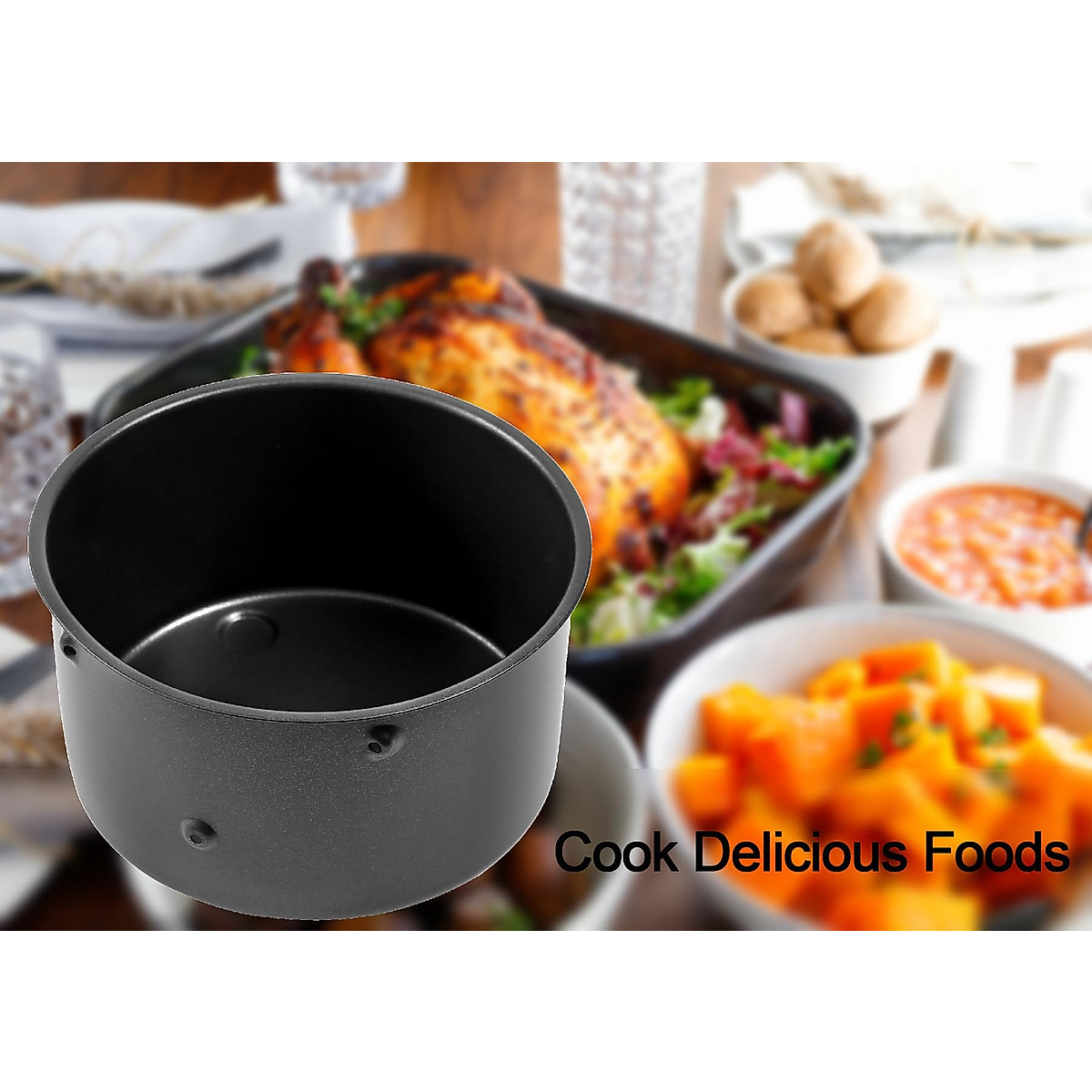 Replacement Air Fryer Basket for Ninja AF101 AF100 AF100C AF101BRN AF101C AF101NP AF101QAQ AF101QBK,Air Fryer Accessories and Replacement Parts,4QT Capacity