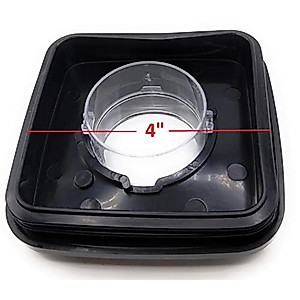 Blendin Replacement Square Lid, Compatible with 5 Cup Oster Blender Jars 4"