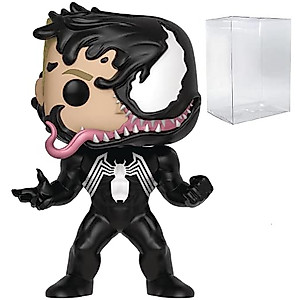 Marvel POP Venom - Venomized Eddie Brock Funko Pop! Vinyl Figure (Bundled with Compatible Pop Box Protector Case), Multicolor, 3.75 inches