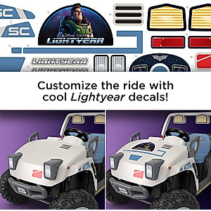 Power Wheels Star Command Base Transport Vehicle Ride-On, Disney and Pixar Lightyear, Battery-Powered Toy for Preschool Kids Ages 3 Years+