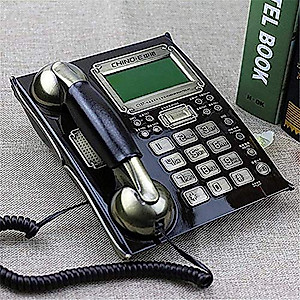 Landline Phone for Home Antique Retro Landline Phones for Home Corded Business Office Hh-end Fixed Telephone Size: 21.4x17.6x8.8cm Creative Retro Telephones