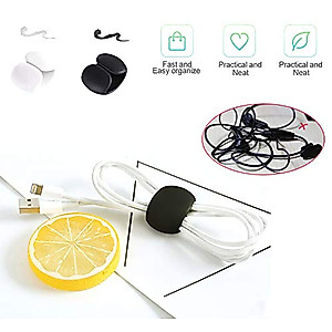 36 PCS Cable Protectors for iPhone iPad Charger End Cord Savers with 2 Desk Cable Clips, VIWIEU Spiral USB Wire Protector for Headphone MacBook Laptop Earphone Cell Phone Cute Cable Wrap Accessories