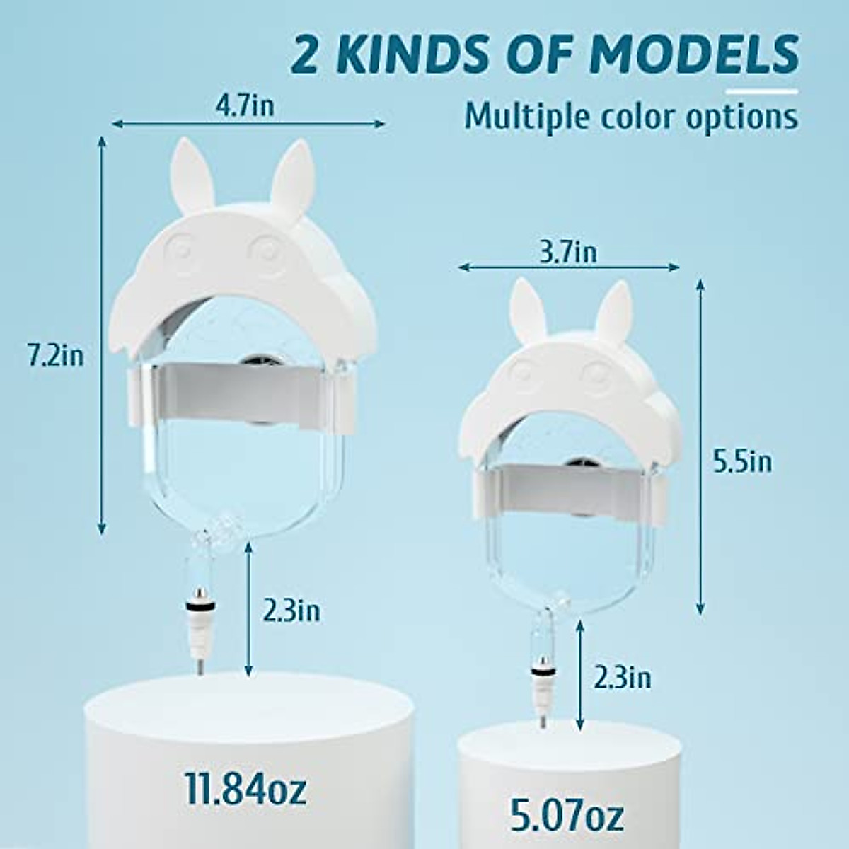 BNOSDM Guinea Pig Water Bottle No Drip Small Animal Water Bottle Feeder No Leak Hanging Water Dispenser for Guinea Pig Hamster Rabbit Bunny Chinchiclla Ferret Hedgehog (White 11.84OZ)