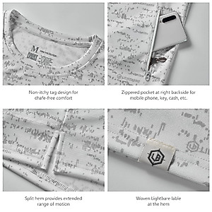 Lightbare Men’s Performance Polo Shirt Moisture Wicking Quick Dry Tactical Pique Shirts Hiking Fishing Golf UPF 50