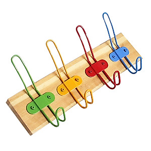 Zagxuade Children Wall Coat Hooks, Kids Colorful Wall Mounted Hooks Rack for Hanging Towels, Clothes, Coats, Hats, Umbrella, Backpacks in Bedroom and Living Room.