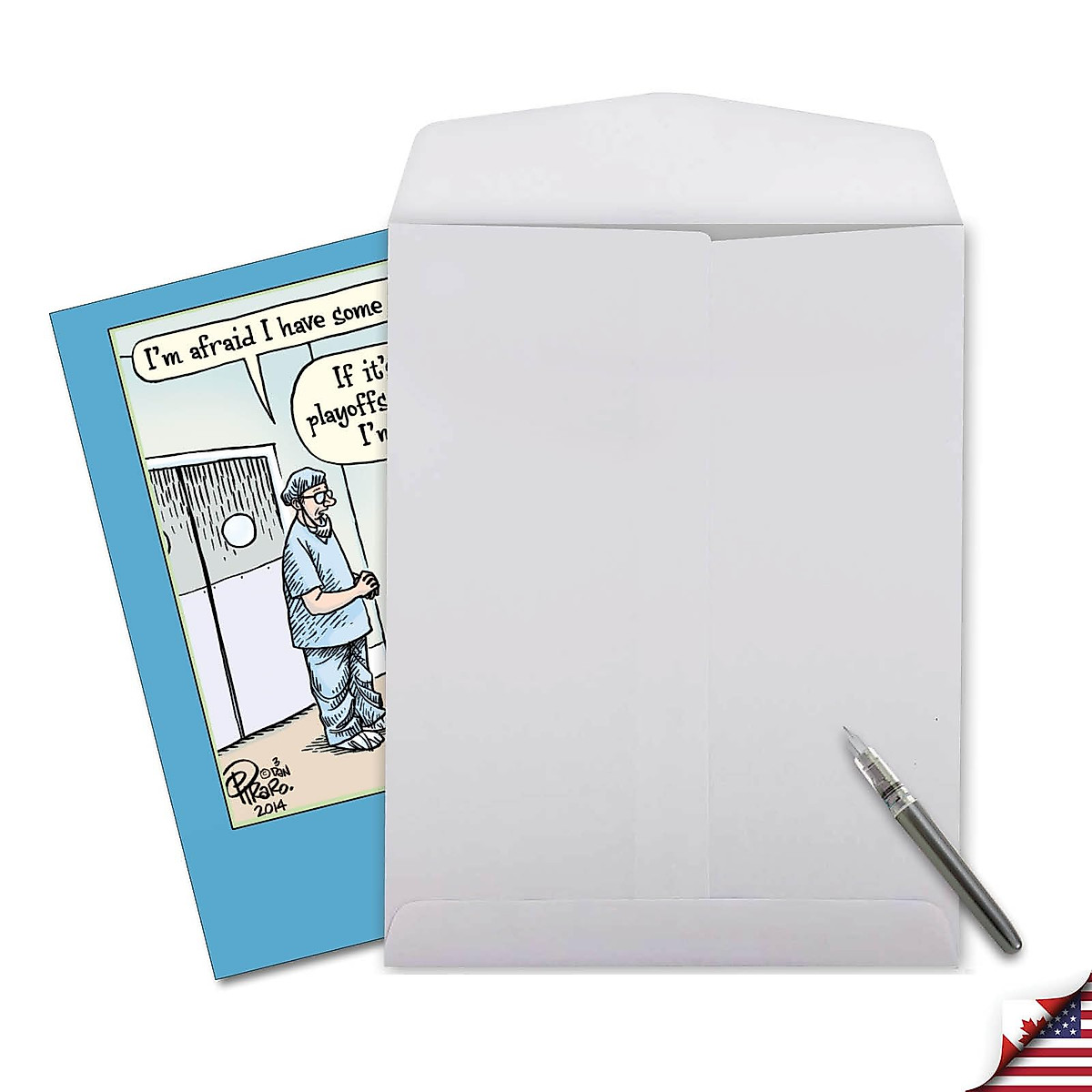 NobleWorks - Big Funny Birthday Greeting Card 8.5 x 11 Inch with Envelope (1 Pack) Large Jumbo Bday Bad News J9770