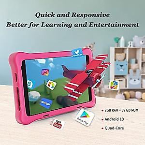 AEEZO Kids Tablet 8 inch WiFi Android 10 Tablet 2GB RAM 32GB ROM