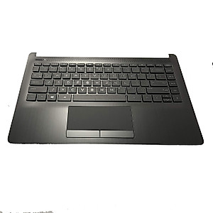 for HP Pavilion 14-CF 14-DF 14-DK Upper Palmrest Non-Backlit Keyboard Trackpad L24818-001 6070B1306601