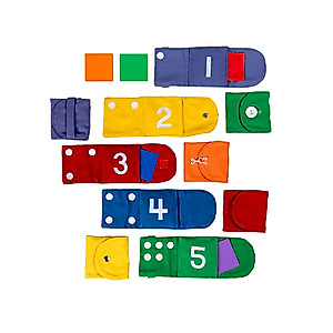 Learning Without Tears Tag Bags, Get Set for School Series- Pre-K Manipulative- Sensory, Math Skills, Match, Sort, Patterns, Circle Time, Centers, Fine Motor Skills- for School or Home Use
