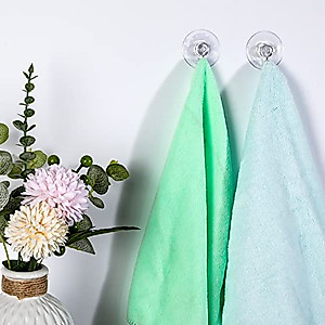 Mudder Suction Cup Hooks Wall Hooks, Home Kitchen Bathroom Wall Window Towel Robe Hangers, Utility Hooks Hangers, Home Hanging Organizer Supplies, Use on Smooth Surface (80 Pieces, 45 mm)