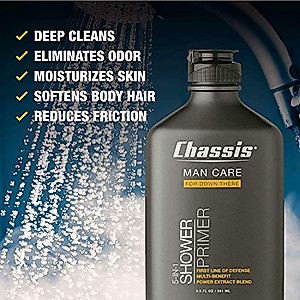 Chassis 5-in-1 Shower Primer, Men’s Anti-Chafing Gel and Deep-Cleansing Bodywash