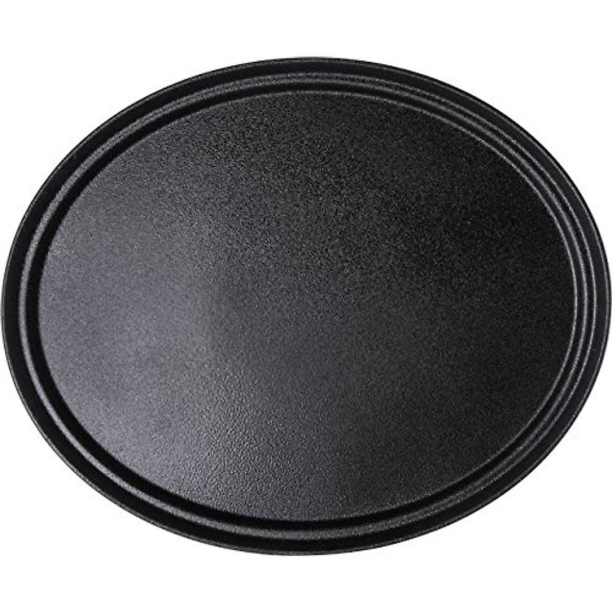 Carlisle FoodService Products 2700GR2004 Griptite 2 Oval Serving Tray, 27" x 22", Black (Pack of 6)