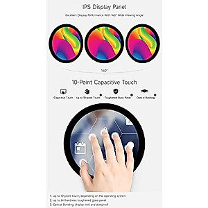 waveshare 5inch HDMI Round Touch Display, 1080 × 1080 Resolution, IPS, 10-Point Touch, Compatible with Raspberry Pi Series Board