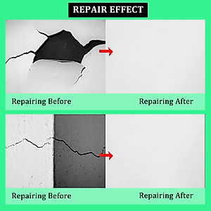 13 Pack Drywall Repair Kit, 2 Inch Drywall Repair Kit Dry Wall Patch Kits, Hole Repair Patch for Ceilings Dry Wall, Comes with Scraper and Sandpapers