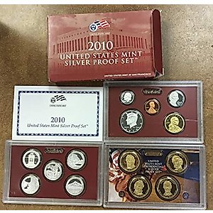 2010 S Silver proof set Collection US Mint Bright