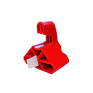 DoorPRO Doorstop RDPM Residential Hinge Based FOR LIGHT WEIGHT DOORS, 3 in. x 3 in. x 2 in, Red