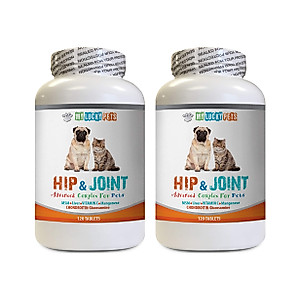 veterinary recommended joint supplement for cats - PET HIP AND JOINT COMPLEX - DOGS AND CATS - NATURAL VET APPROVED FORMULA - IMMUNE BOOST - GOOD FOR STIFF JOINTS - cat vitamin chews - 2 Bottles (240