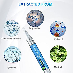 Teeth Whitening Pen - Teeth Stain Remover to Whiten Teeth - Effective & Painless Whitening, No Sensitivity, Easy to Use, Mint Flavor, 2Pcs