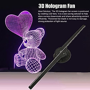 3D Hologram Fan Display, Support WiFi Holographic Advertising Fan Promotional Player Machine with 224 LED Beads for Business Store Signs for Store Display(#3)