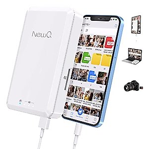 NEWQ Hard Drive for Phone Computer: 2 TB Photo Stick Portable Storage Device External HDD USB Flash for iPhone & iPad & Android Cellphone Backup Picture | Photo | Video | Data (2TB)