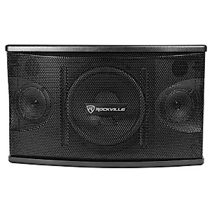 Pair RockvilIe KPS80 8" 800w Speakers w/Wall Brackets for Restaurant/Bar/Cafe