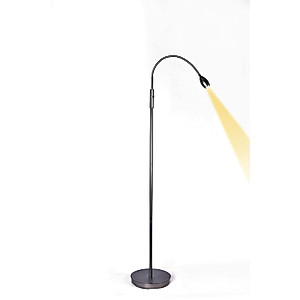 daylight24 Patented Focus Adjustable LED Beam Floor Lamp with Gooseneck for Reading, Crafting or Hobby