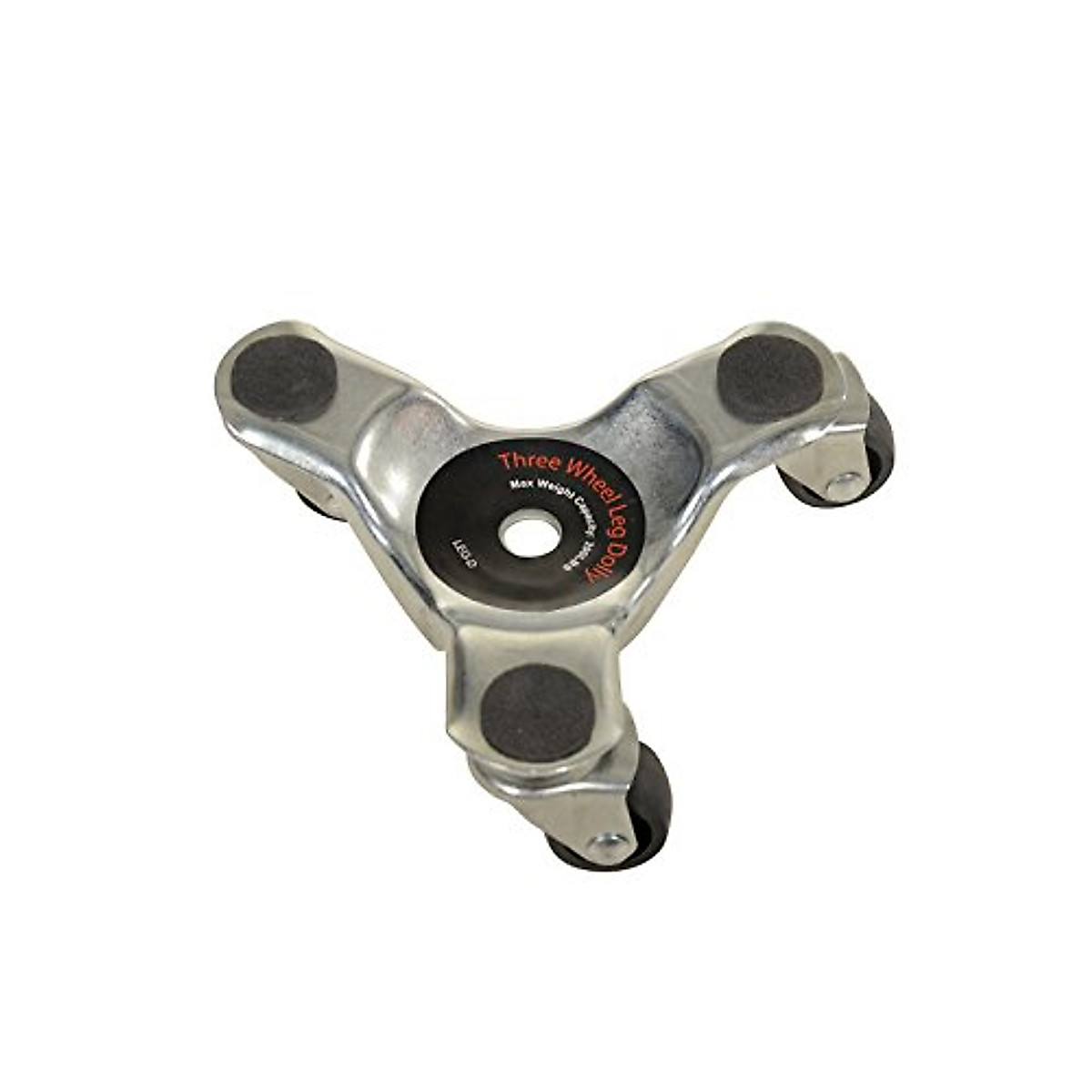 Vestil LEG-D-4PK Leg Dolly, 200 lb. Capacity, 6-3/8" x 5-3/4", Silver (Pack of 4)