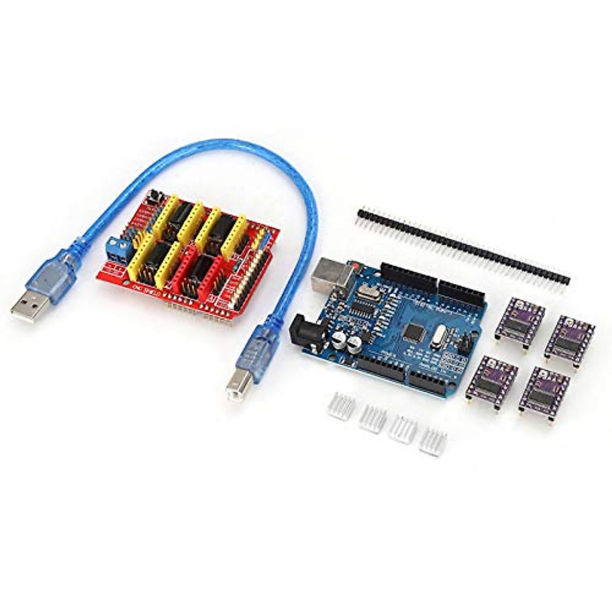 USB Interface Practical High Quality CNC Shield Stepper Driver, Compatible Expansion Board Kit, for