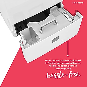 Frigidaire FFAD6022W1 Dehumidifier, High Humidity 60 Pint Capacity Dehumidifier with a Easy-to-Clean Washable Filter and Custom Humidity Control for maximized comfort, in White